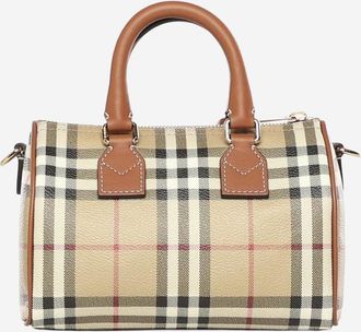 Burberry Check Motif Bowling Bag