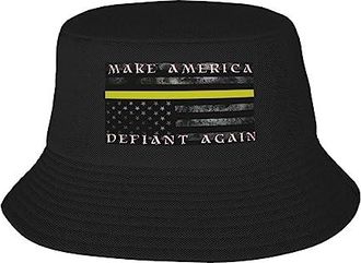 Generic Chapeau De Seau Unisexe Make America Defiant Again Chapeau De Soleil &Agrave; Large Bord Pliable Bonnet Soleil, pour De P&ecirc;che, La Randonn&eacute;e, Le Camping, 56-5