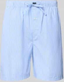 Christian Berg Regular Fit Pyjama-Shorts mit Logo-Patch
