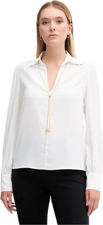 Gaud&igrave; Femme, Blouses et Chemises, Blanc, Taille: 42 FR Blouse col V