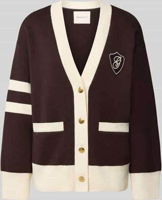 GANT Relaxed Fit Strickjacke aus reiner Baumwolle