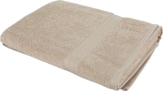 KASANOVA Duschtuch Baumwolle Taupe 90 x 140 cm Basik