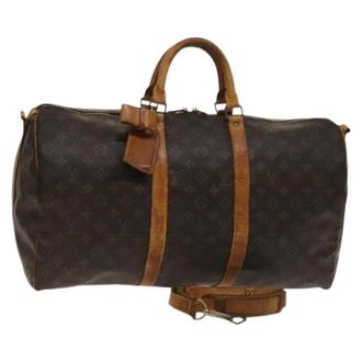 Louis Vuitton Pre-owned Canvas Weekend Bag - - Pre-owned - Damen - Braun - ONE SIZE