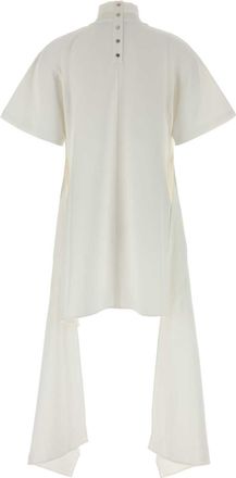 Alaia Womens White Jersey Top Blanc Exterior: Cotton Nylon Maglie Sweater