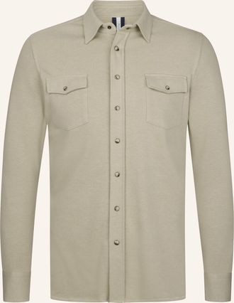 Profuomo Profuomo Solid Overshirt beige