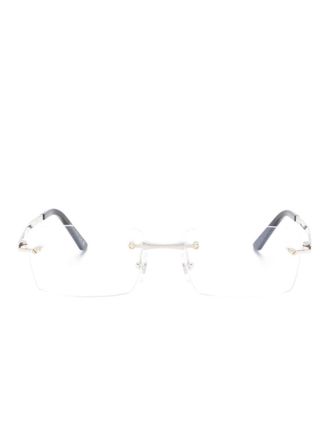 Cartier lunettes de vue Santos De Cartier - Argent