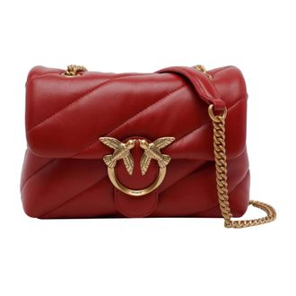 Pinko Pinko, Femme, Sacs, Rouge, Taille: ONE Size Love Puff Mini Shoulder Bag