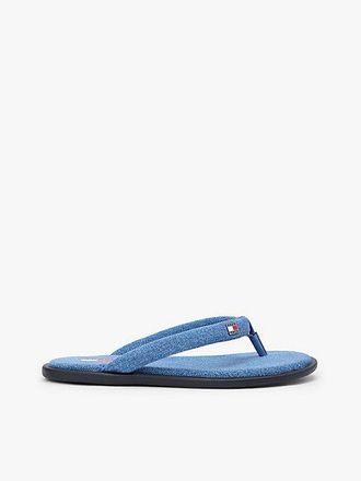 Tommy Hilfiger Tongs en denim &agrave; bride rembourr&eacute;e