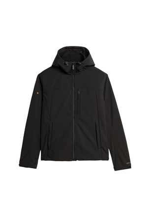 Superdry Herren Softshell Trekker Kapuzenjacke Schwarz XXL