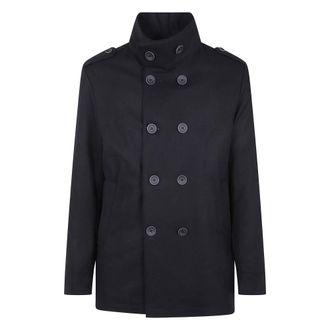 Herno Military Short Peacoat - - Jackets - Herren - Blau - S
