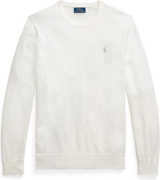 Ralph Lauren Leichter und softer Rundhalspullover aus Baumwolle, Slim Fit in