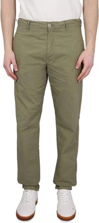 Aspesi Homme, Pantalons, Vert, Taille: M Chinos en Twill de Coton