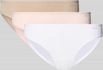 Skiny Slim Fit Slips mit Logo-Print im 3er-Pack