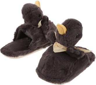 Garneck TEHAUX Pantoufles Fourr&eacute;es en Peluche pour Femmes Motif Canard Mignon Taille 40-41 Semelle Antid&eacute;rapante en Caoutchouc Pantoufles Chaudes DInt&eacute;rieur C