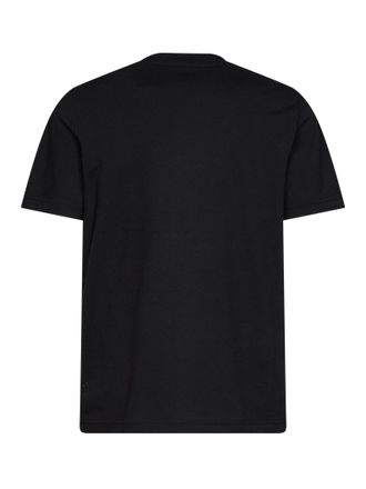 Moncler Logo-Embroidered Cotton Jersey T-Shirt - Black