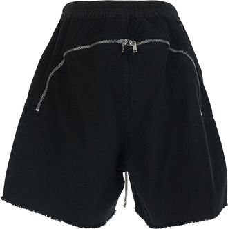 Rick Owens Mens Shorts Black Cotton