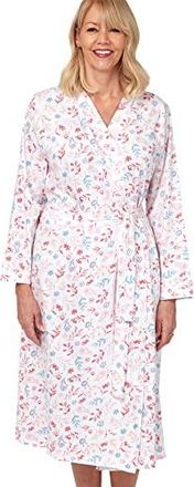 Marlon Womens Lynda Cotton Jersey Robe Peignoir