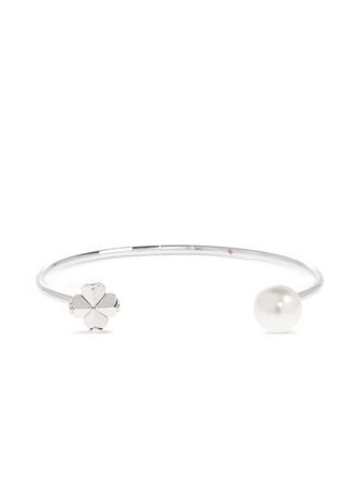 Kate Spade New York bracelet manchette à motif trèfle - Argent