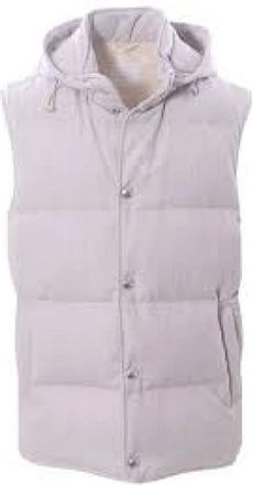Eleventy Homme, Vestes, Gris, Taille: 2XL Hooded Vest
