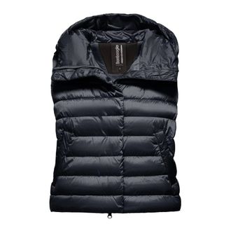 Bomboogie Femme, Vestes, Bleu, Taille: 40 FR Gilet matelass&eacute; en nylon brillant avec capuche