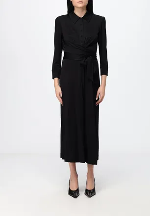 Diane Von F&uuml;rstenberg Slim-Fit-Midi-Blusenkleid aus Viskose mit Bindeg&uuml;rtel