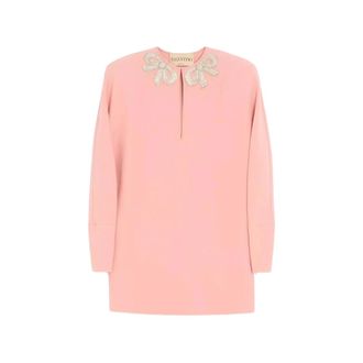 Valentino Embroidered Cady Couture Short Dress