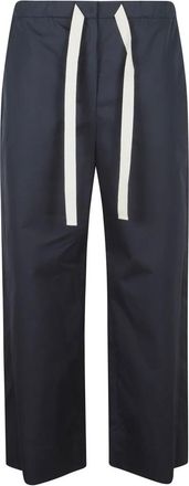 Max Mara Femme, Pantalons, Bleu, Taille: 42 FR Wide Pantalons