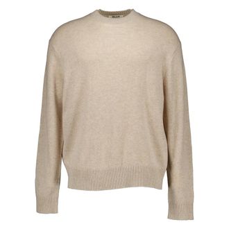 Olaf Hussein Homme, Pulls, Beige, Taille: L Essential Melange Knitted Crewneck