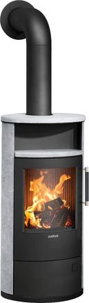 JUSTUS | Kaminofen | Island 5 2.0 | 5 kW | Speckstein, Stahl Schwarz