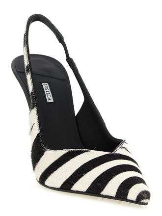 Le Silla Womens Vivienne Pump Multicolor Calfskin Leather