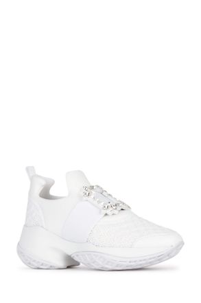 Roger Vivier Womens Viv Run Strass Buckle B001 Pl Ea Tex Sneaker