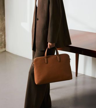 Le Tanneur Porte documents 1 soufflet 15 Sophie en cuir grain&eacute;