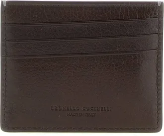 Brunello Cucinelli Leather Card Case - Brown