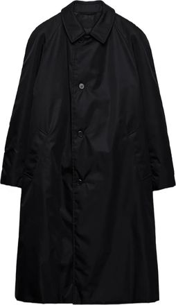 Prada Mantel im Hemdstil mit Raglan&auml;rmeln - Schwarz