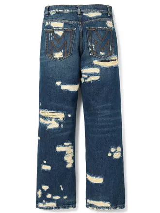 Marc Jacobs Womens Blue Cotton Straight-Leg Jeans Clothing