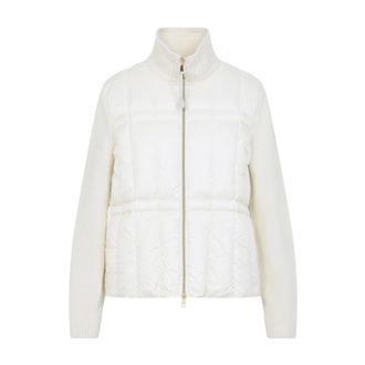 Moncler Veste Cardigan - Femme - Pulls - Blanc - Taille: 36 FR