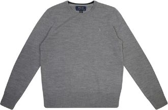 Polo Ralph Lauren Homme, Pulls, Gris, Taille: S Pull ras du cou en coton textur&eacute;