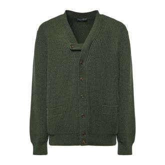 Dolce & Gabbana Homme, Pulls, Vert, Taille: XL Cardigans