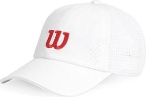 Wilson Wilson Casquette perforé Actif, Bright White/Infrared, LXL Mixte