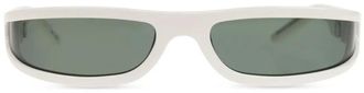 Rick Owens Sonnenbrillen - Sunglasses Fog Pearl Temple/forest Lens - Gr. unisize - in Wei&szlig; - f&uuml;r Damen