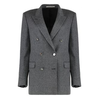 Tagliatore J-Jasmine Zweireiher-Jacke - - Jackets - Damen - Grau - M