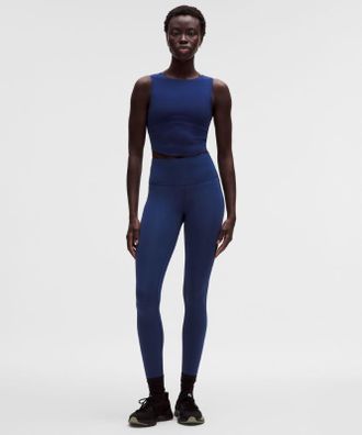 lululemon Legging Wunder Train taille haute pour Femmes - 79 cm - Bleu - Taille 10