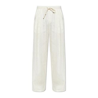 Dolce & Gabbana Homme, Pantalons, Beige, Taille: XL Pantalon ray&eacute; ample