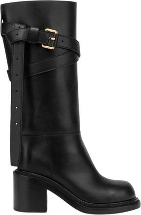Moschino Femme, Chaussures, Noir, Taille: 40 EU Calf Bottes