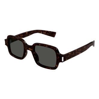 Saint Laurent Vintage Unisex Acetat Sonnenbrille - - Accessories - Damen - Braun - 48 MM