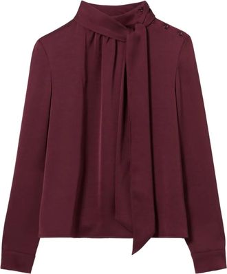 Claudie Pierlot Bluse mit Schleifendetail - Rot