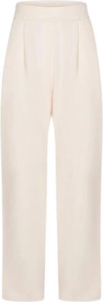 Dries Van Noten Femme, Pantalons, Beige, Taille: 40 FR Hartia Bis Wide Pantalons