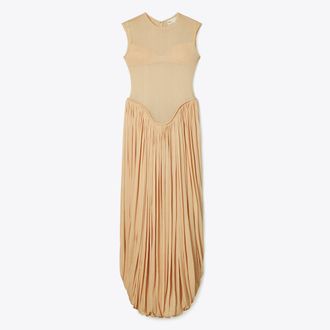 Tory Burch Damen Drapey Jerseykleid