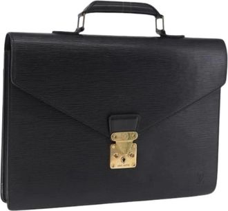 Louis Vuitton Sac daffaires en cuir Epi Pre-owned - Femme - Pre-owned - Noir - Taille: ONE Size