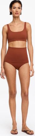 Arket Bikinihose Mit Umschlagbund -Braun